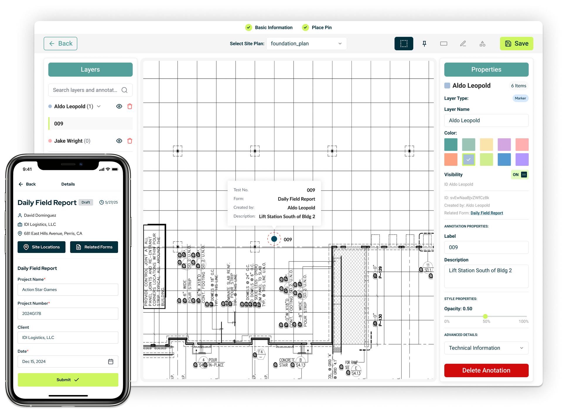 Digital Site Maps for Geotechnical & CMT Field Projects | Aldoa
