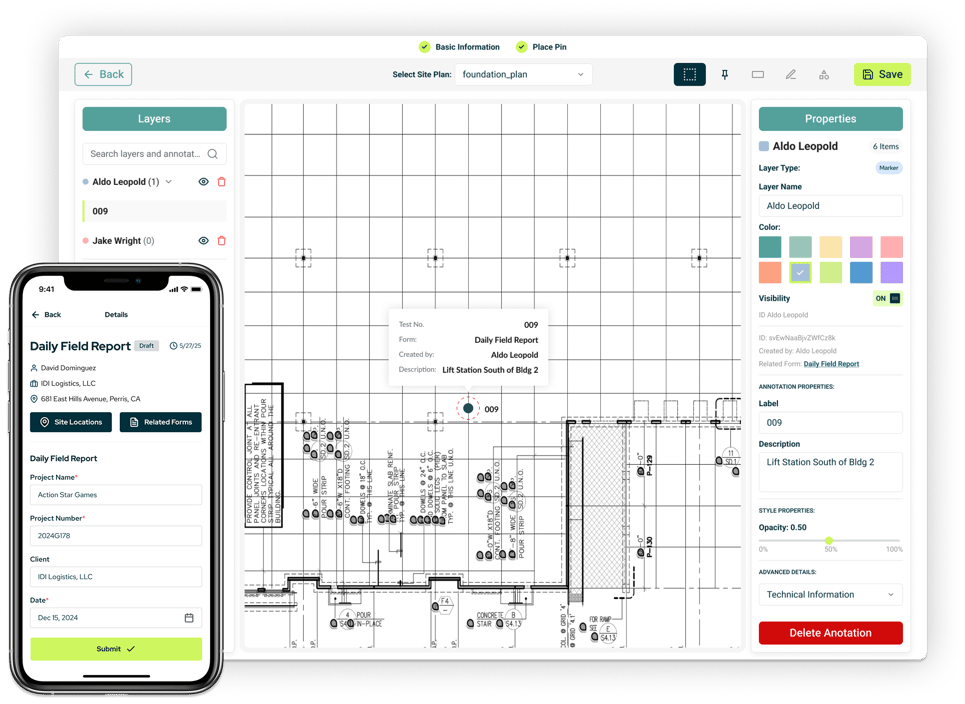 Digital Site Maps for Geotechnical & CMT Field Projects | Aldoa