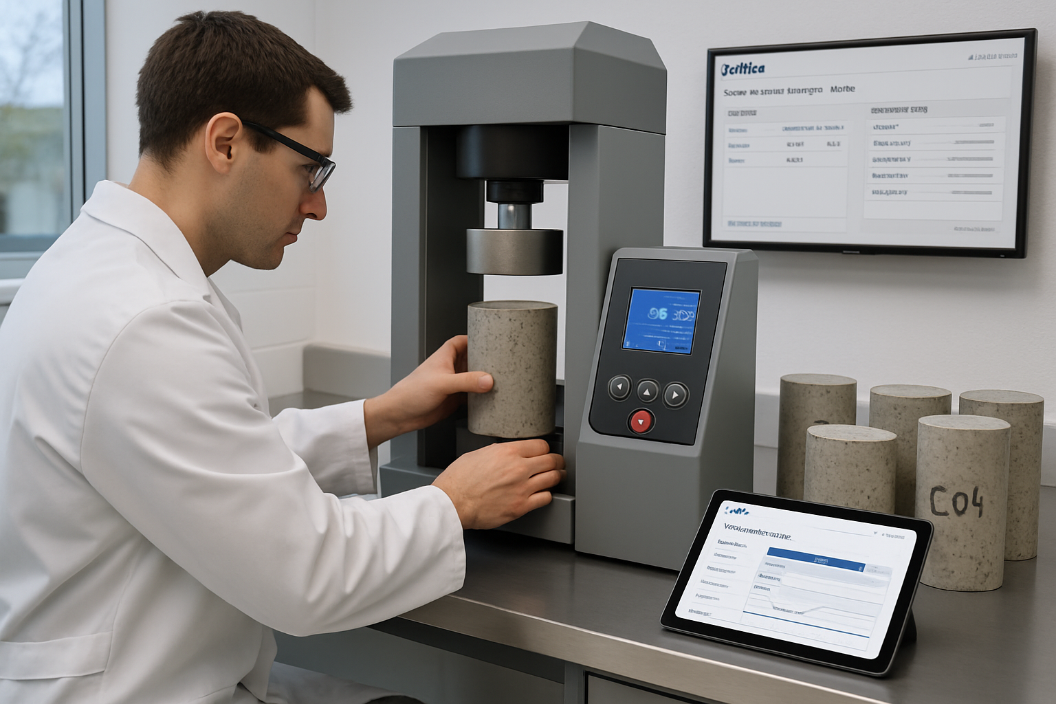 ASTM C39 Concrete Compressive Strength Test Workflow: Faster Digital ...